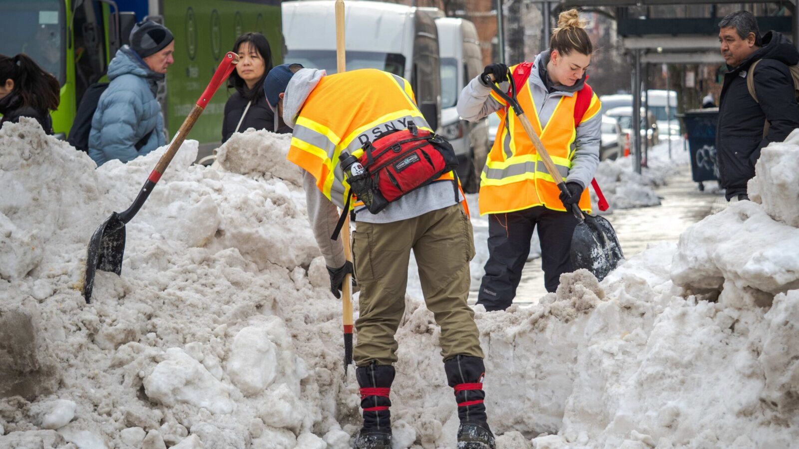 Disaster Relief Volunteers Clear Paths for Winter Storm Relief