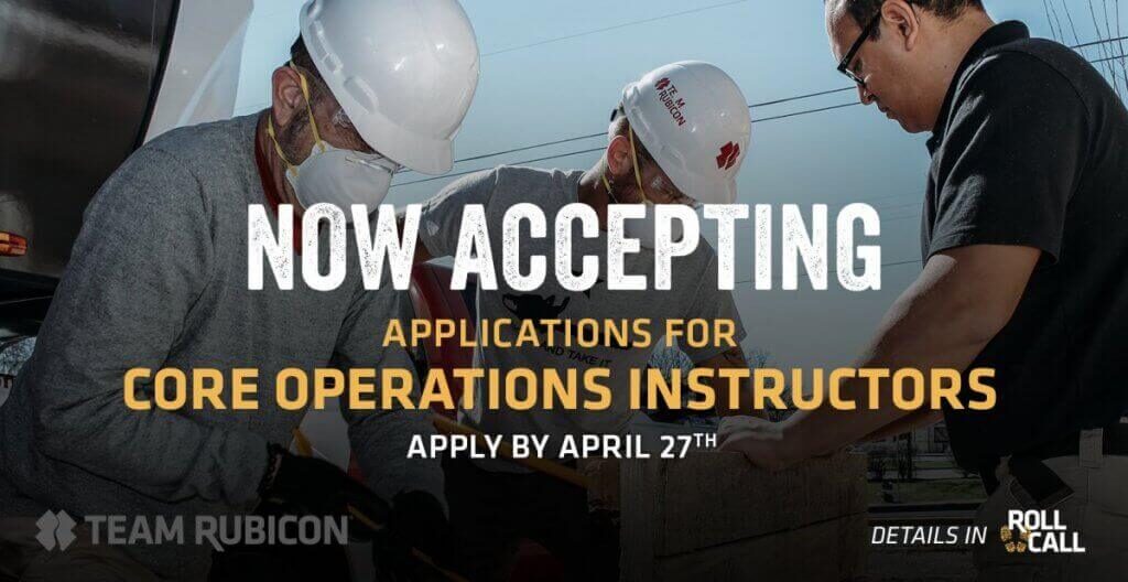 Join Our Core Ops Instructor Cadre - Team Rubicon